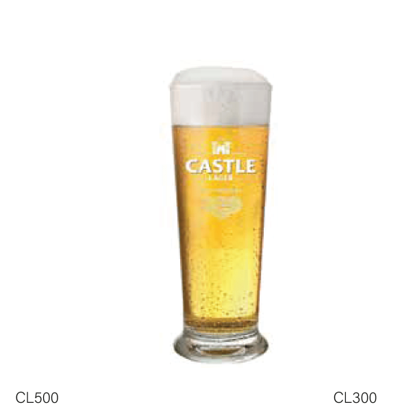 Castle Lager Beer Glass 500ML - Drinking Glasses